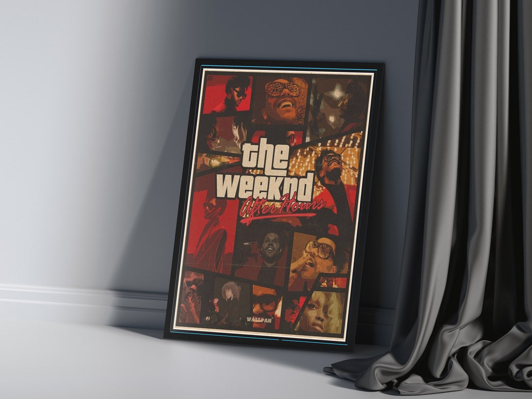 The Weeknd Poster Print the Weeknd Gta Poster Gta Cover Poster Poster ...