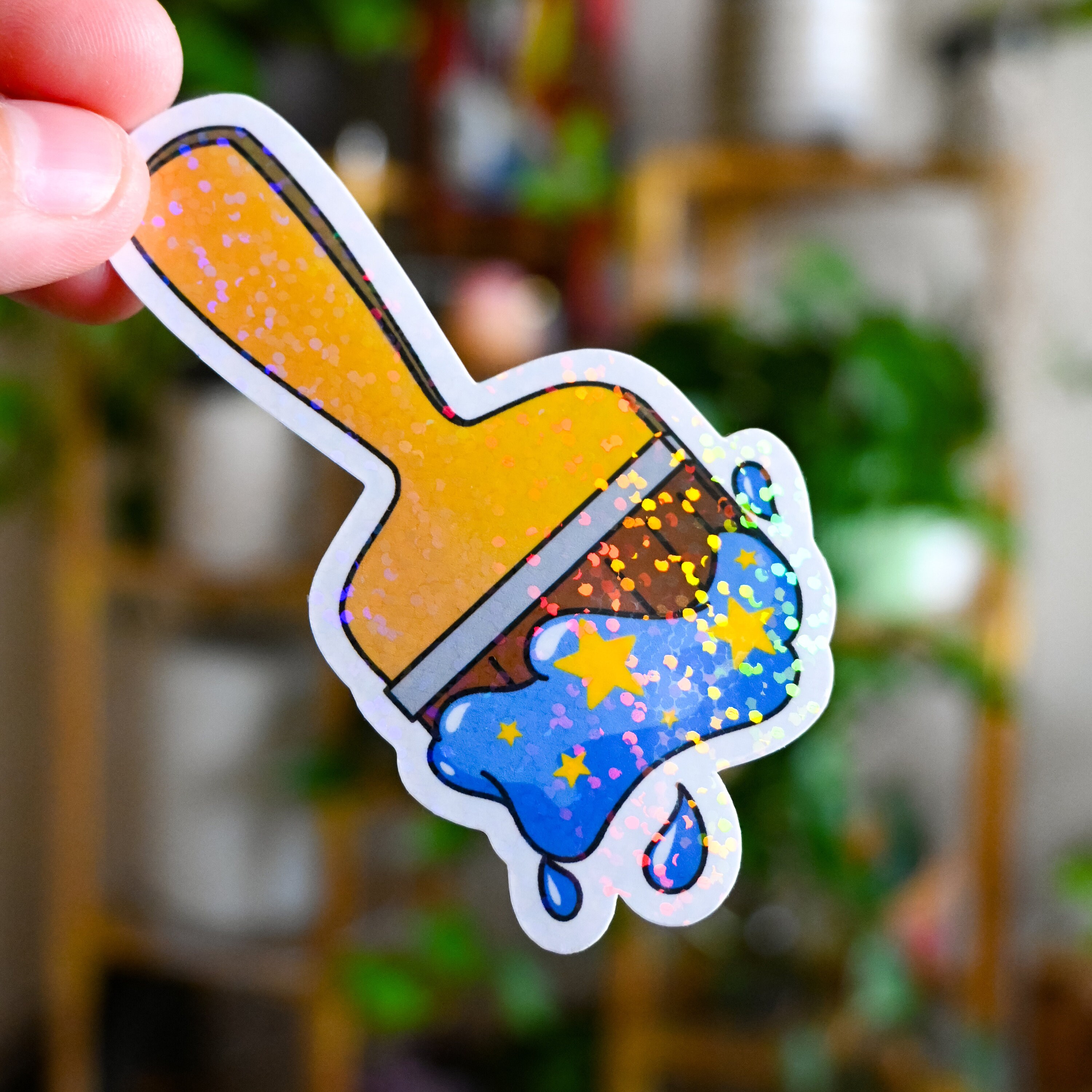 Neopets Starry Paintbrush Sticker Cute Neopets Fan Art Gamer Sticker ...