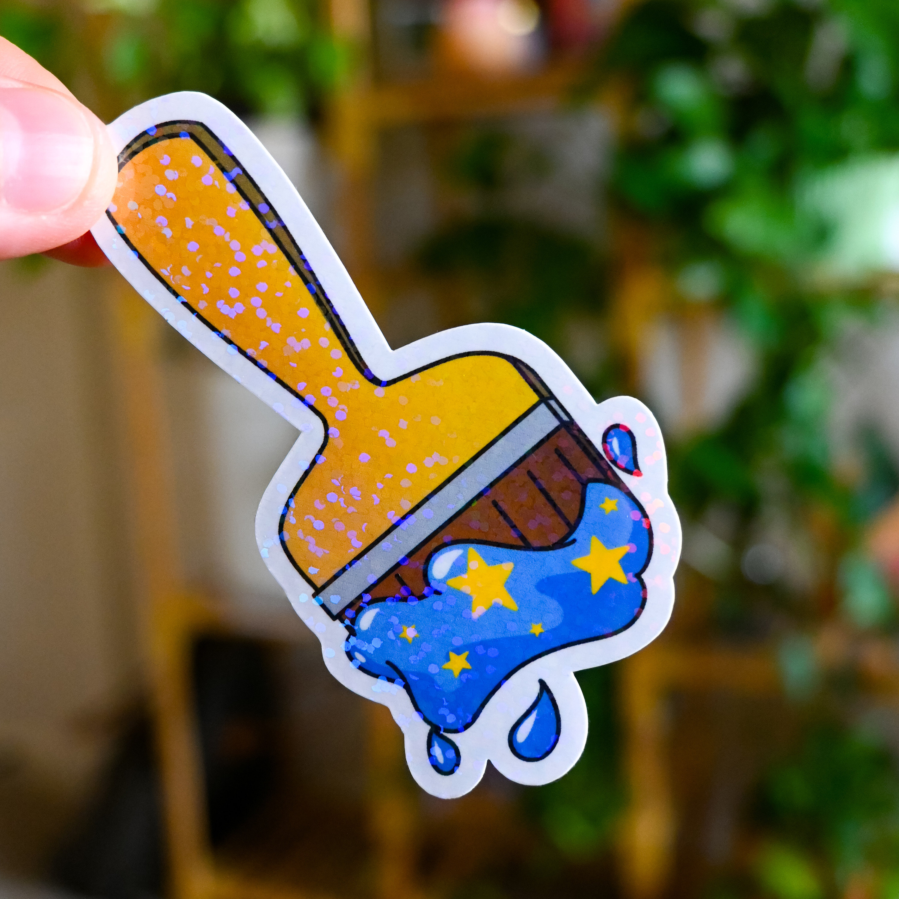 Neopets Starry Paintbrush Sticker Cute Neopets Fan Art Gamer Sticker ...