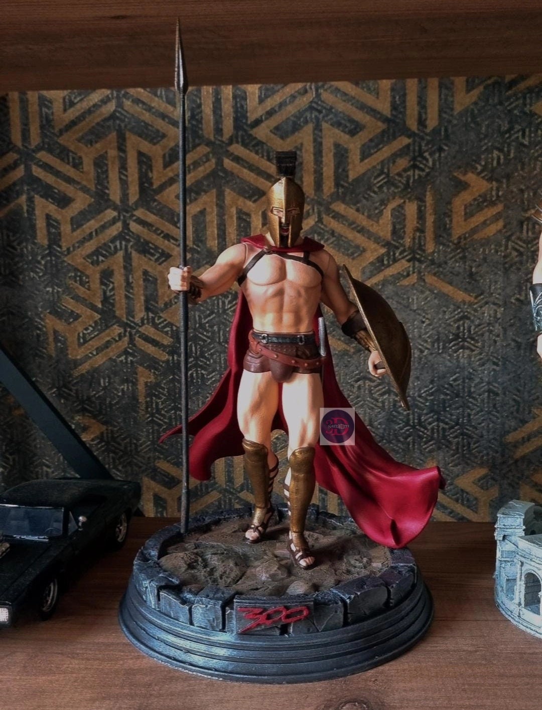 The 300 Spartans Leonidas 3D Figure STL File, Spartans Leonidas Figure ...