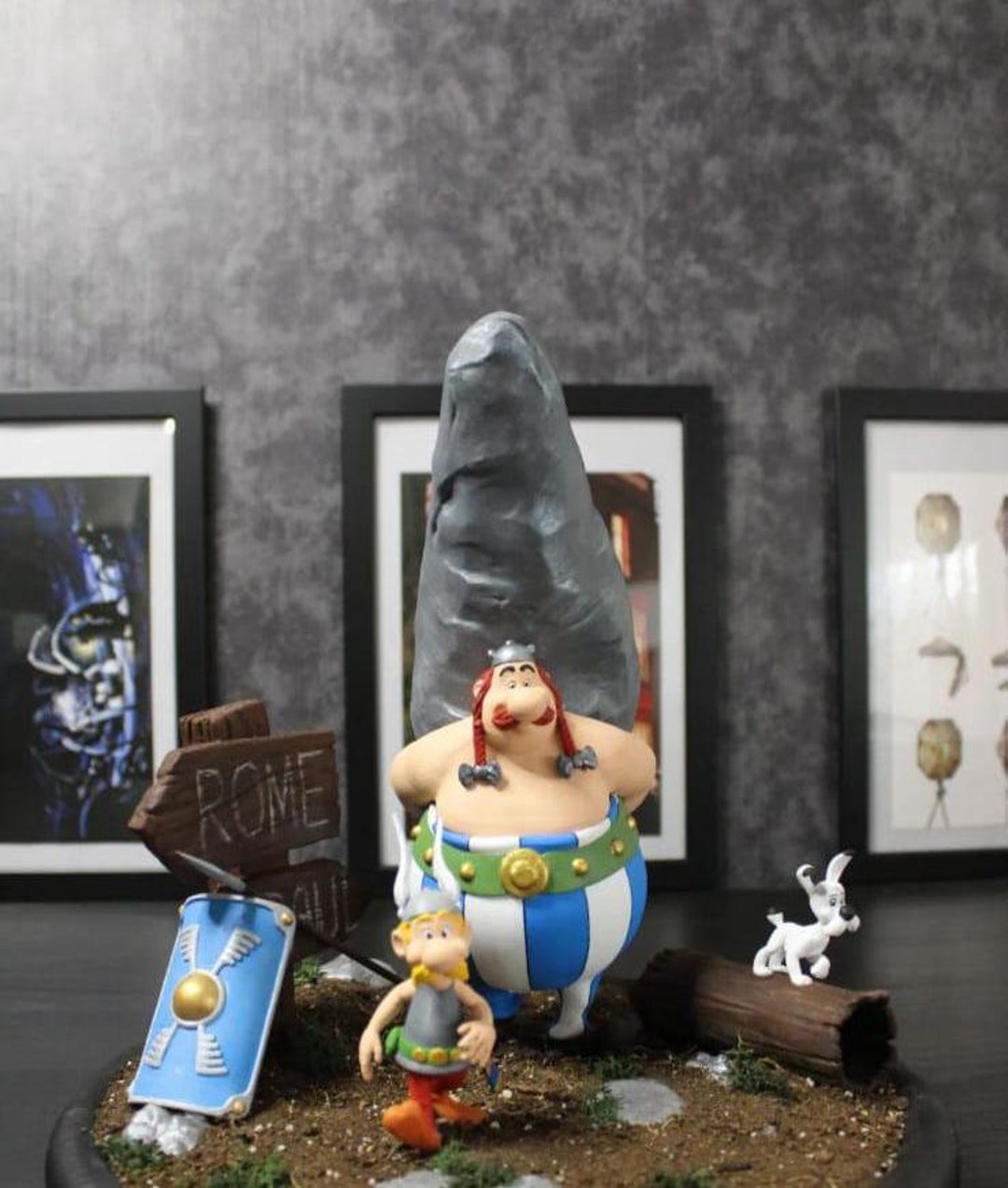 Asterix and Obelix Diorama 3D Figure STL File , Asterix and Obelix 3D ...