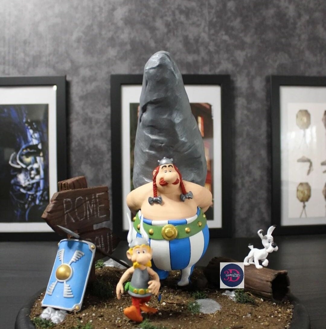 Asterix and Obelix Diorama 3D Figure, Collectionasterix and Obelix ...