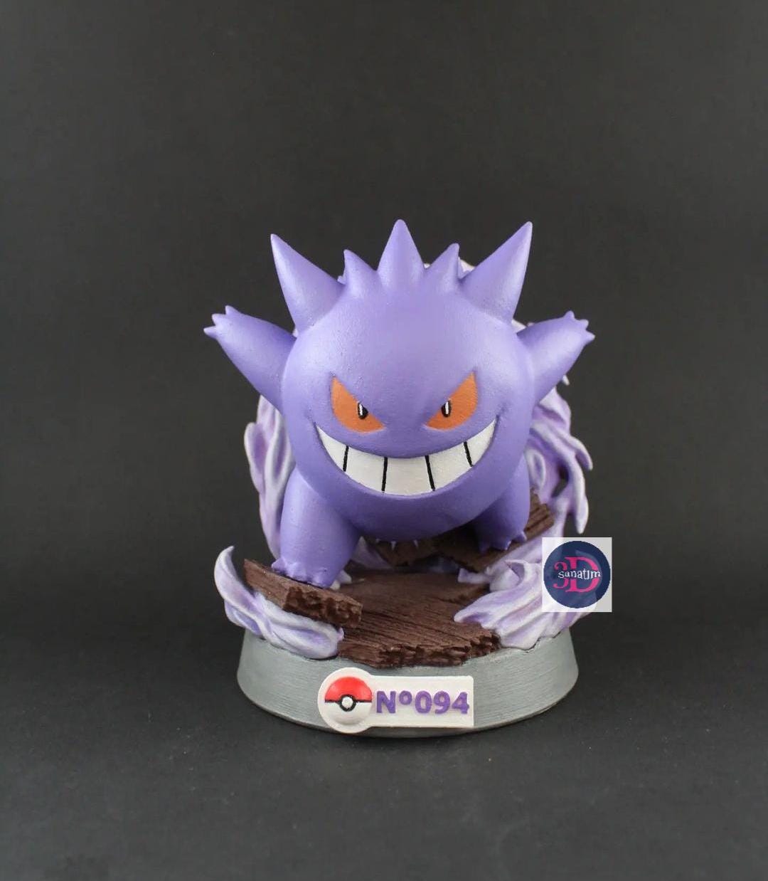 Pokemon Gengar 3D Stl File, Pokemon Gengar 3D Statue File, Gengar 3D ...