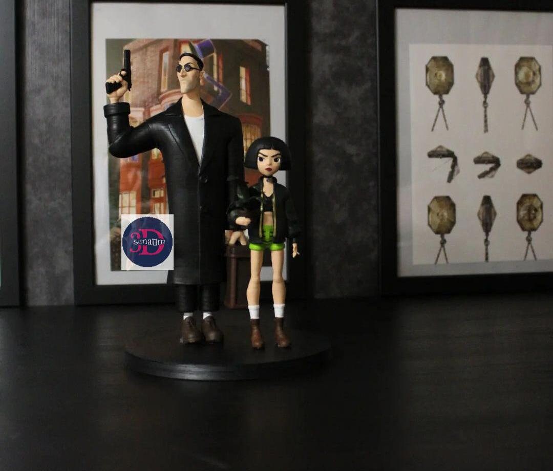 Leon and Mathilda 3D STL File, Leon and Mathilda 3D Figure Stl, Leon ...