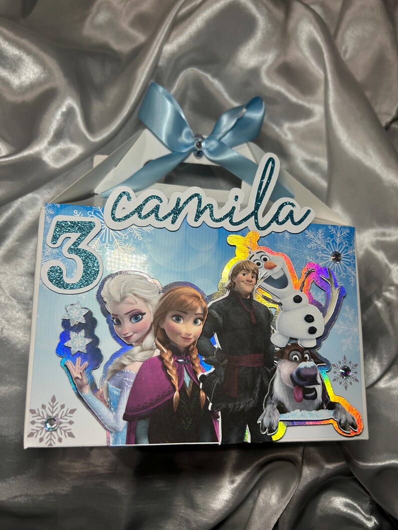 Frozen Gable Box, Candy Boxes, Elsa Party Favors, Frozen Birthday ...