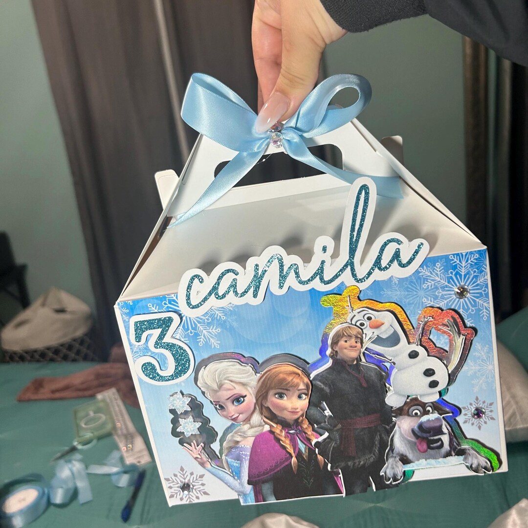 Frozen Gable Box, Candy Boxes, Elsa Party Favors, Frozen Birthday ...