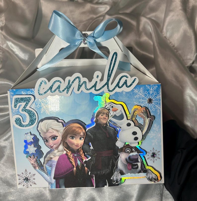 Frozen Gable Box, Candy Boxes, Elsa Party Favors, Frozen Birthday ...