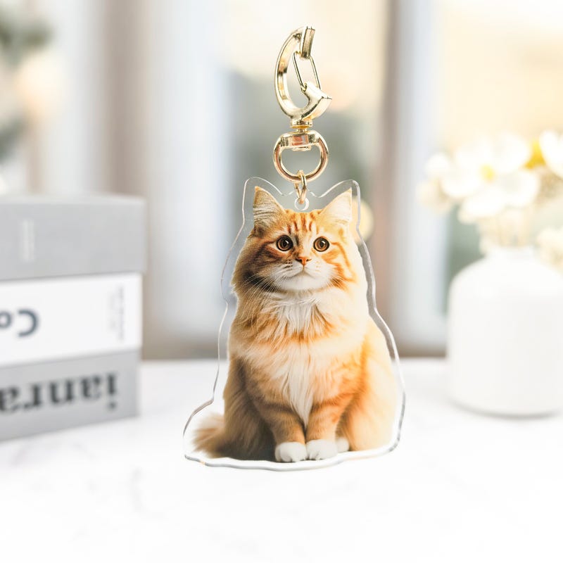 Cat Key Chain - Etsy