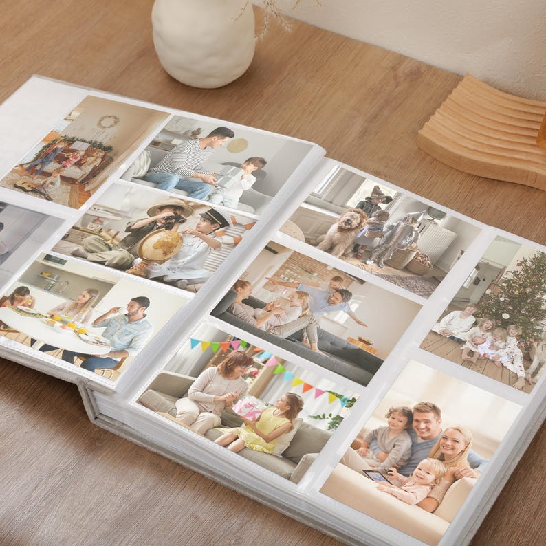Custom Velvet Wedding Photo Album | Holds 100-1000 4x6" (10x15cm ...