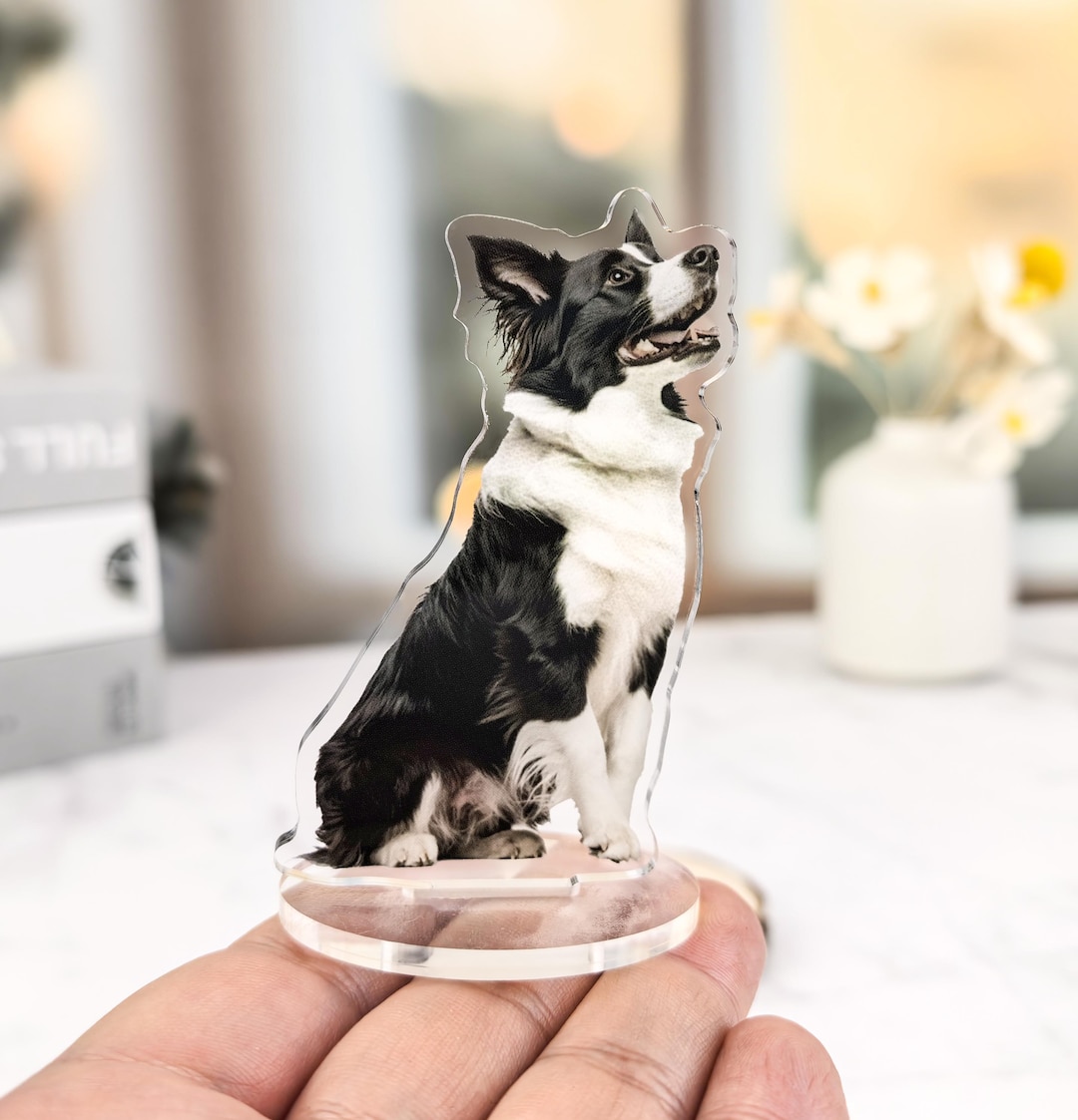 Custom Pet Photo Acrylic Standee, Personalized Dog Cat Portrait - Etsy