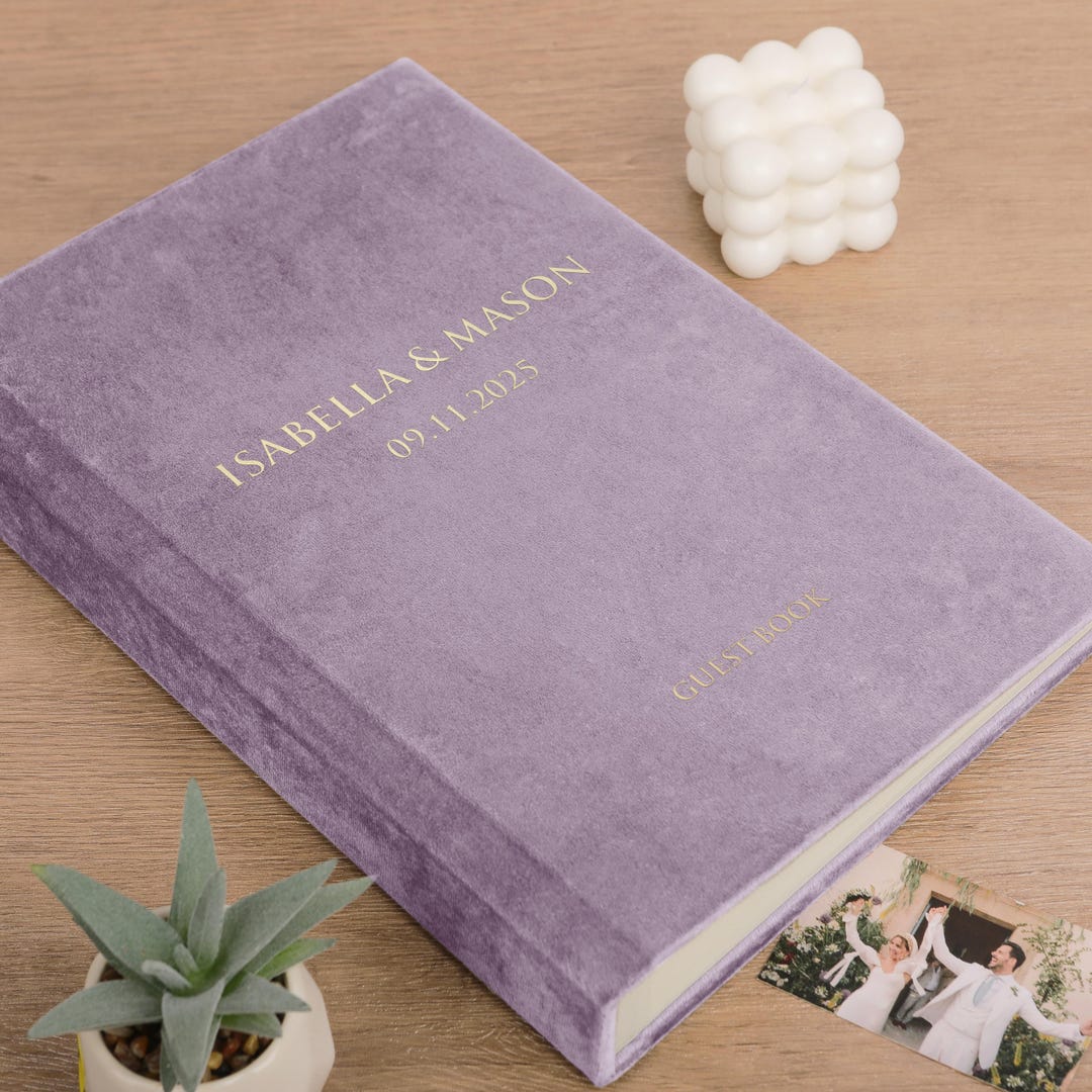 Wedding Guest Book, Instax Mini Album, Velvet Wedding Photo Album for ...