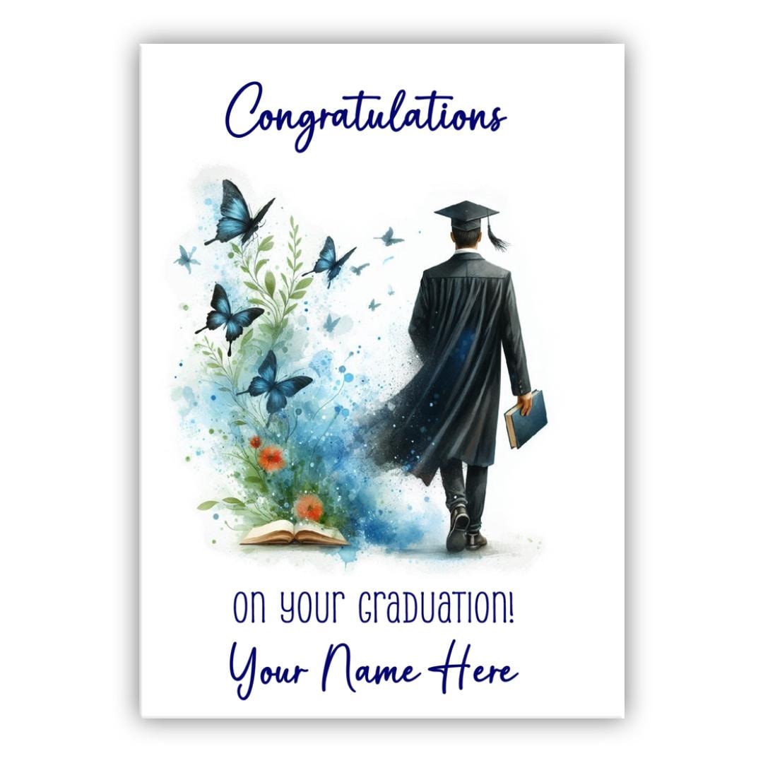 Personalised Graduation Card. Graduation Greeting Card. Graduated Card ...