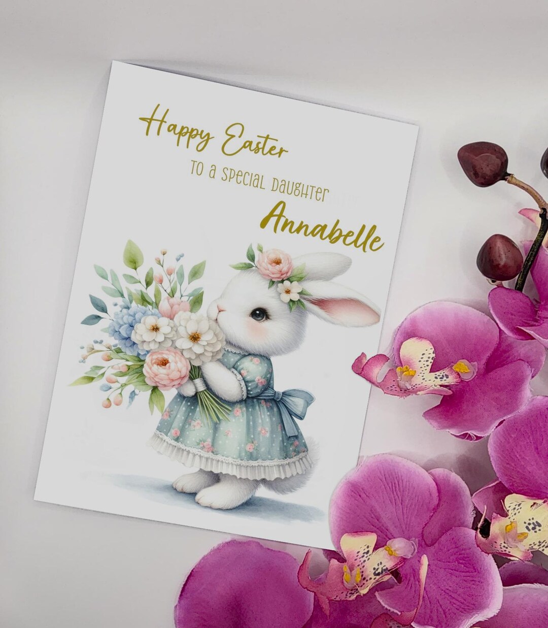 Personalised Easter Card for Daughter, Granddaughter, Niece, Auntie ...