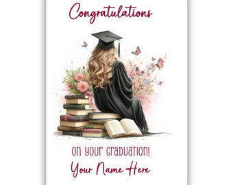 Personalised Graduation Card. Graduation Greeting Card. Graduated Card ...