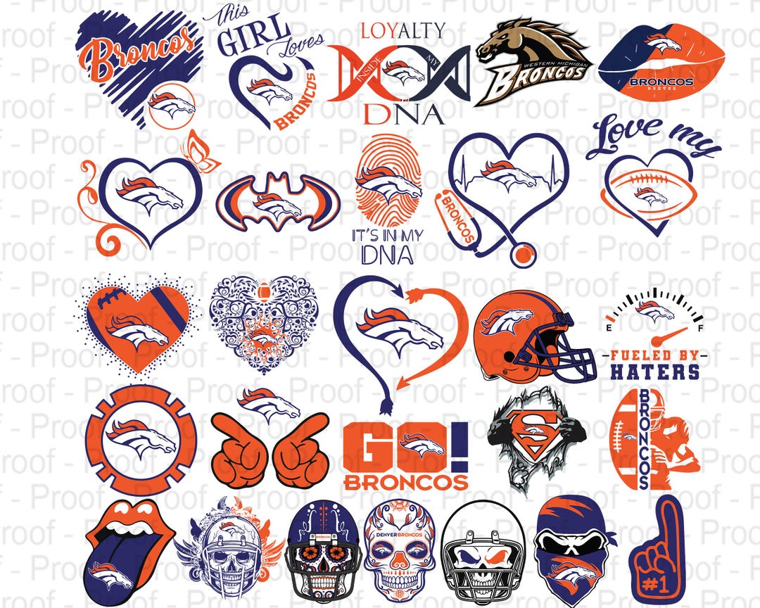 Broncos Football SVG PNG Bundle, Svg Sports Files, Svg for Cricut ...