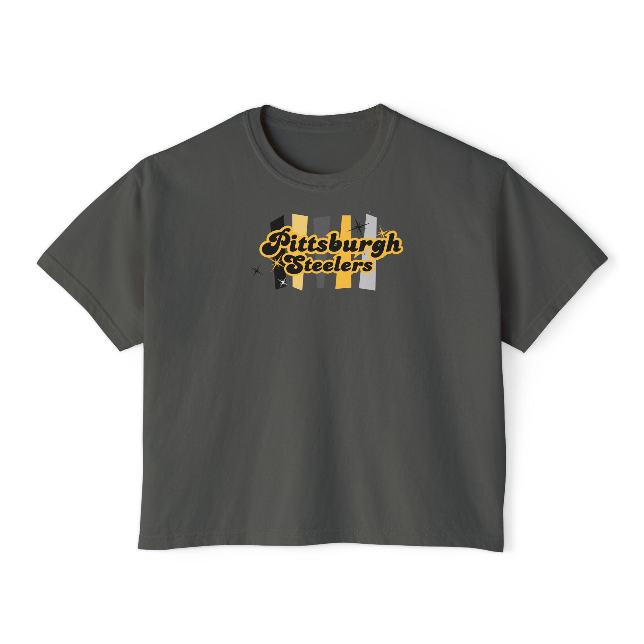 Pittsburgh Steelers Cute Aestheticwomen's Boxy Tee - Etsy