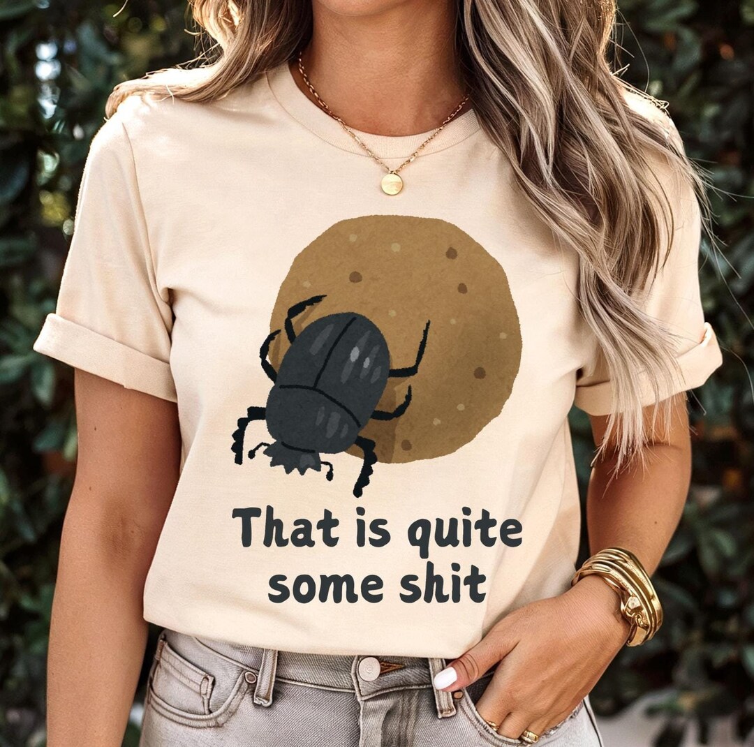 Dung Beetle T-shirt Cool Insect Shirt Entomology Gift Vintage Nature ...