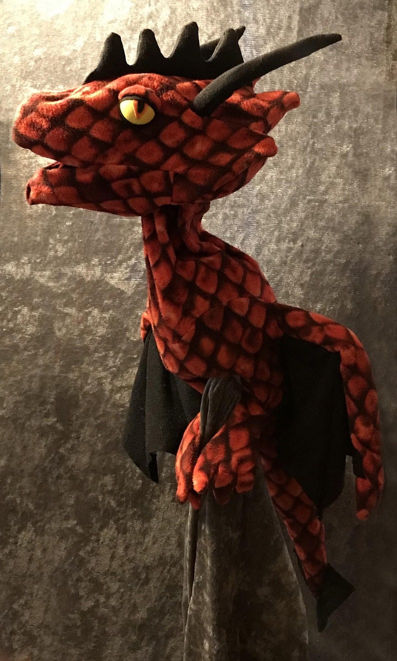 Red Baby Dragon Puppet - Etsy