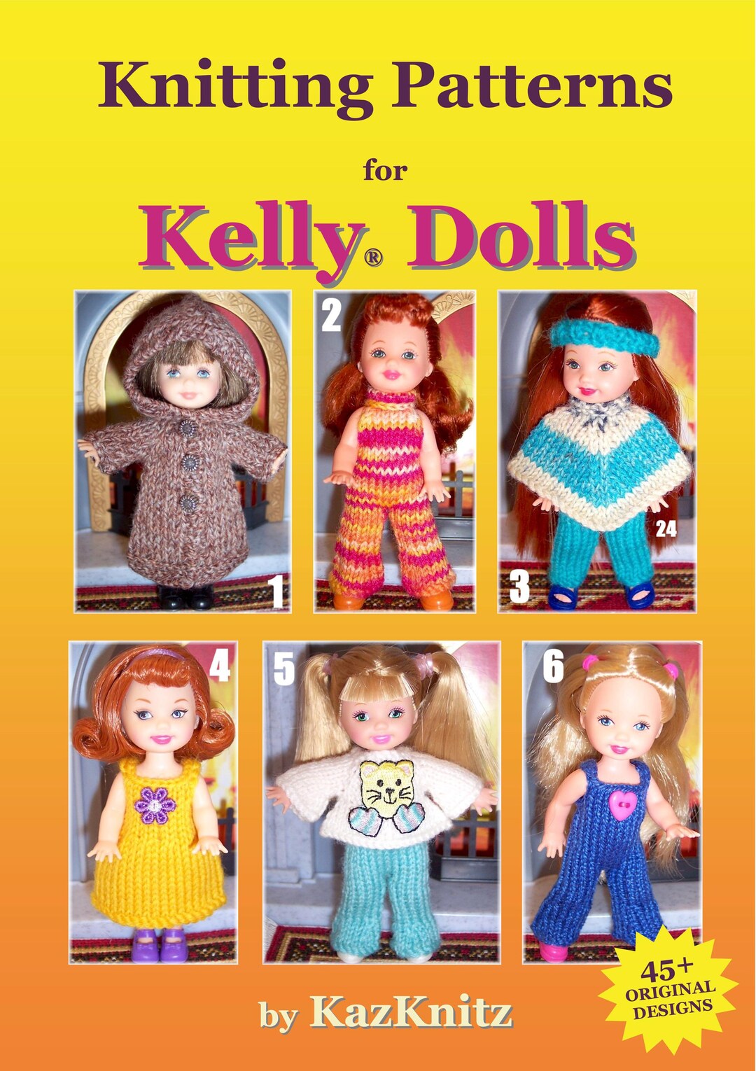 PDF - Knitting Patterns for Kelly Dolls by Kazknitz VOL 1 - Etsy