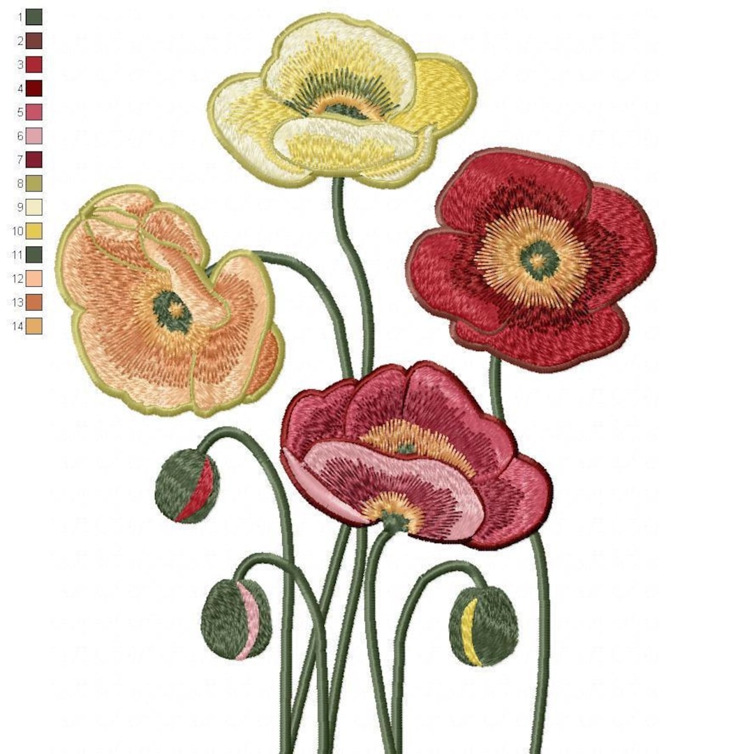 Design for Machine Embroidery. Embroidery Flowers Mac. Machine ...