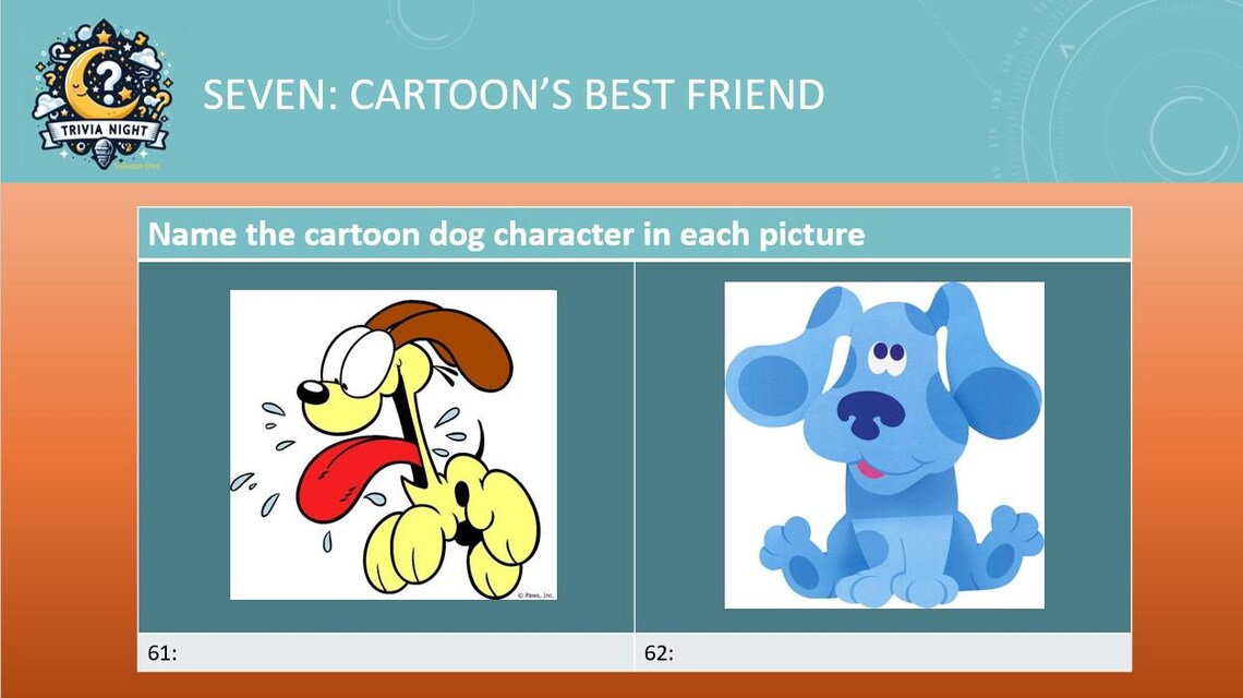 Trivia Night Volume One Powerpoint Quiz, 10 Fun, Unique Categories, 100 ...