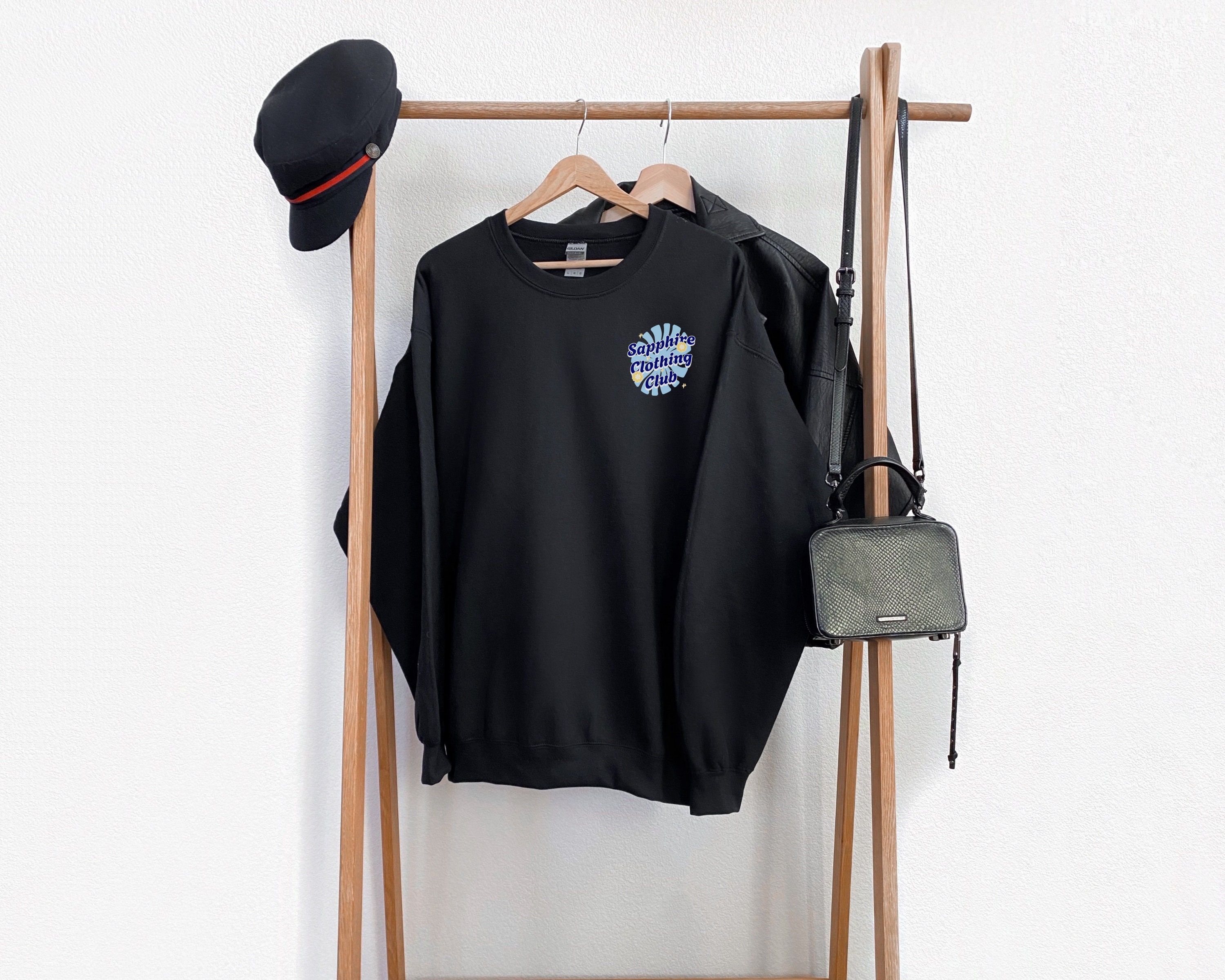 Sapphire Clothing Club Aesthetic Logo Summer Hoodie - Etsy
