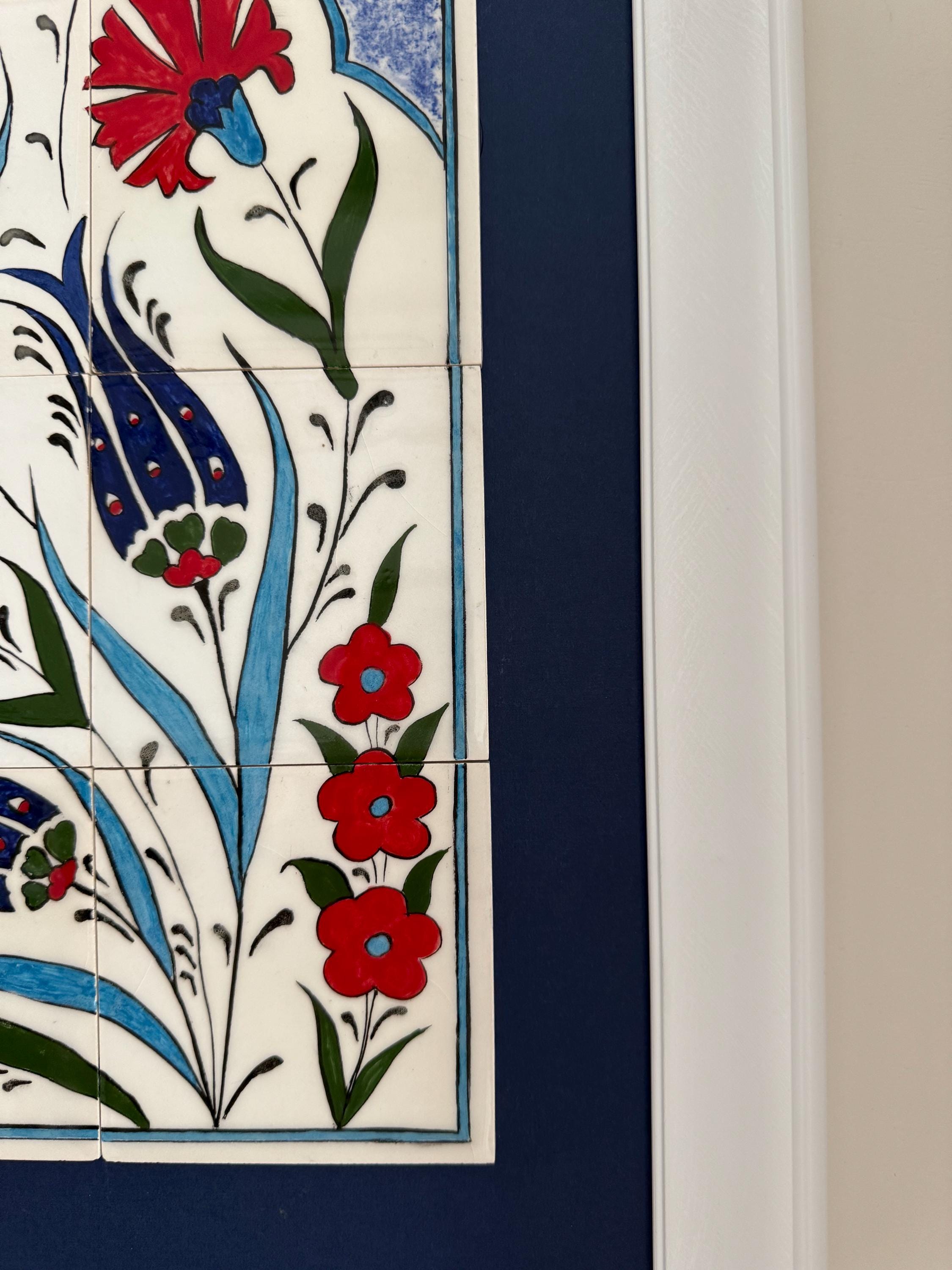 Turkish Handmade Ceramic (Çini) Wall Art / Tile Art - Etsy