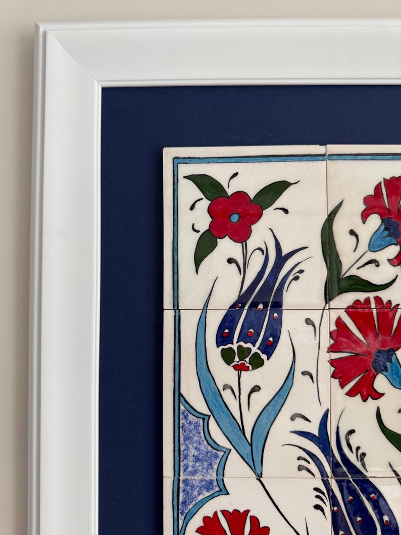 Turkish Handmade Ceramic (Çini) Wall Art / Tile Art - Etsy