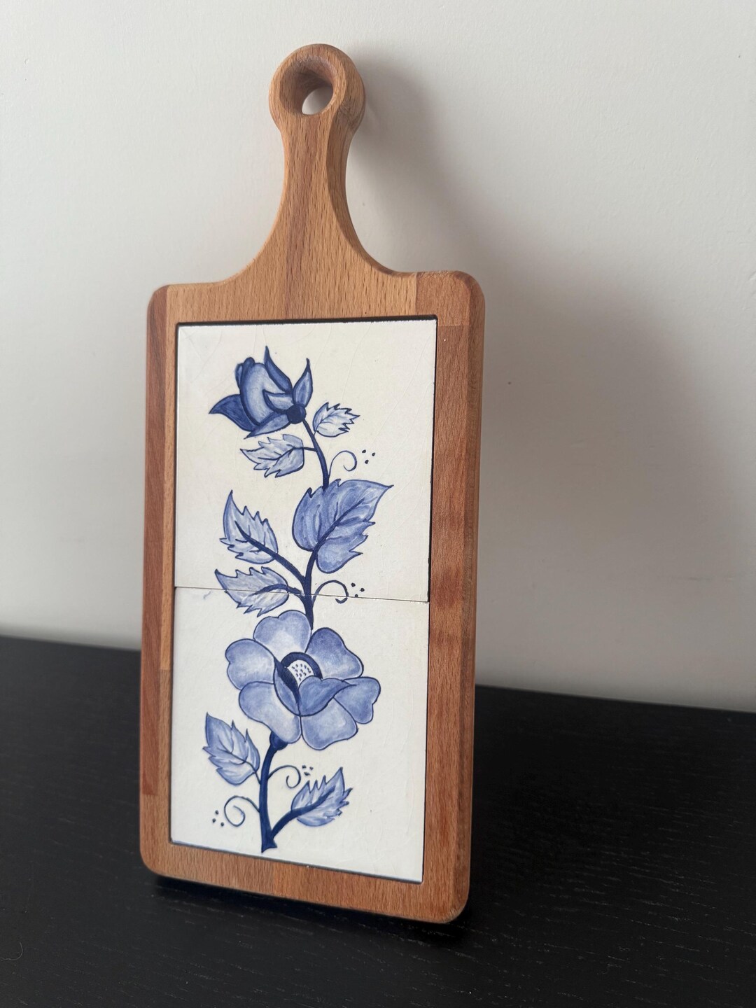 Handmade Ceramic Tile Cutting Board: Wooden Charcuterie Cheese Board - Etsy