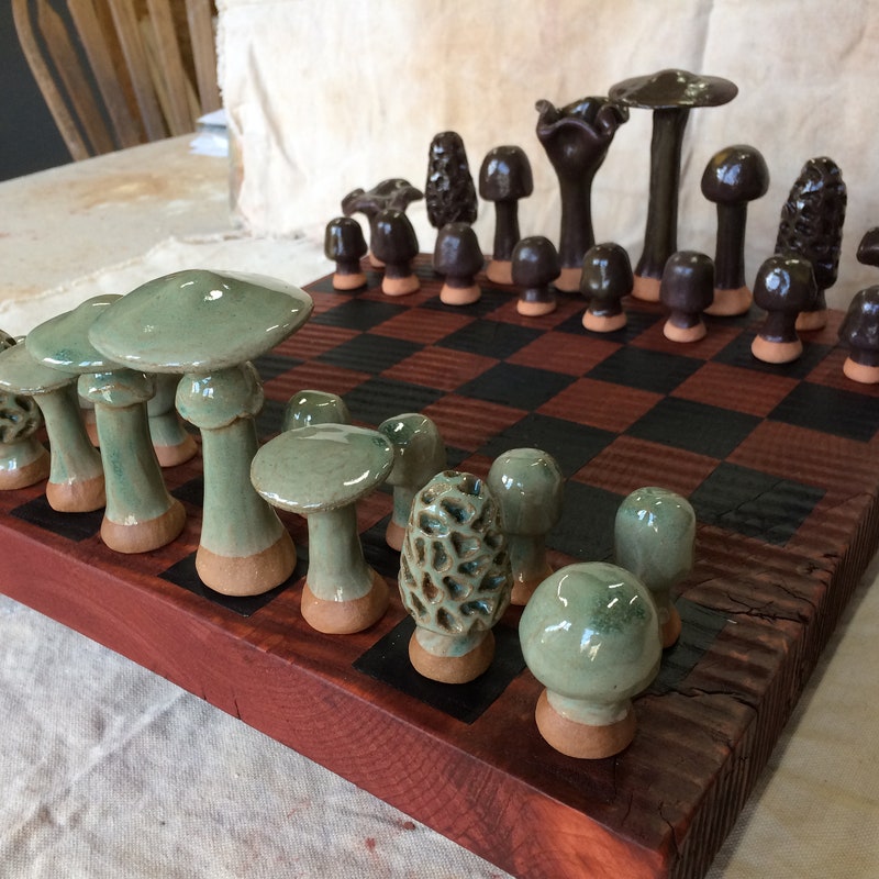 Ceramic Chess Set - Etsy