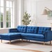 Blue Velvet Corner Sofa-left or Right Hand Facing - Etsy UK