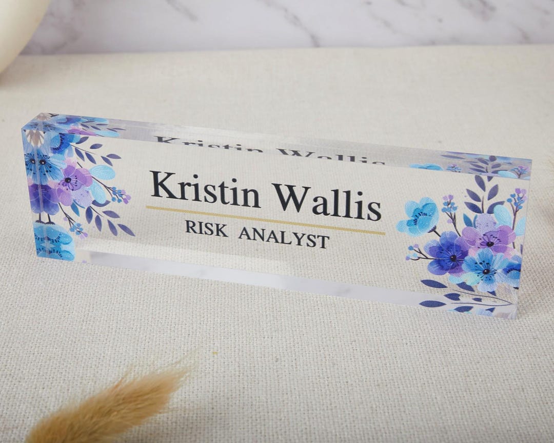 Custom Acrylic Desk Name Sign, Acrylic Desk Name,personalized Acrylic ...