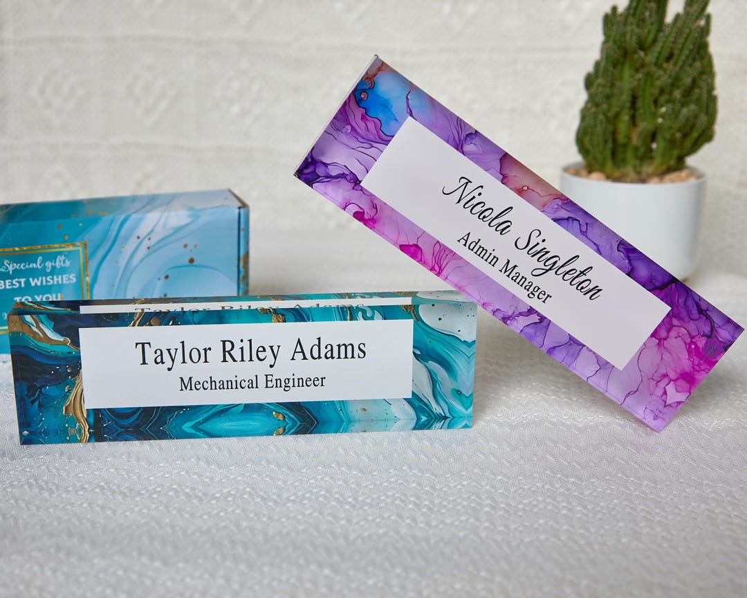 Personalized Office Desk Name Plate,custom Name Plates for Desks ...