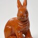 Handcrafted Solid Wood Rabbit Sculpture Rustic Home Decor - Etsy
