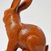 Handcrafted Solid Wood Rabbit Sculpture Rustic Home Decor - Etsy