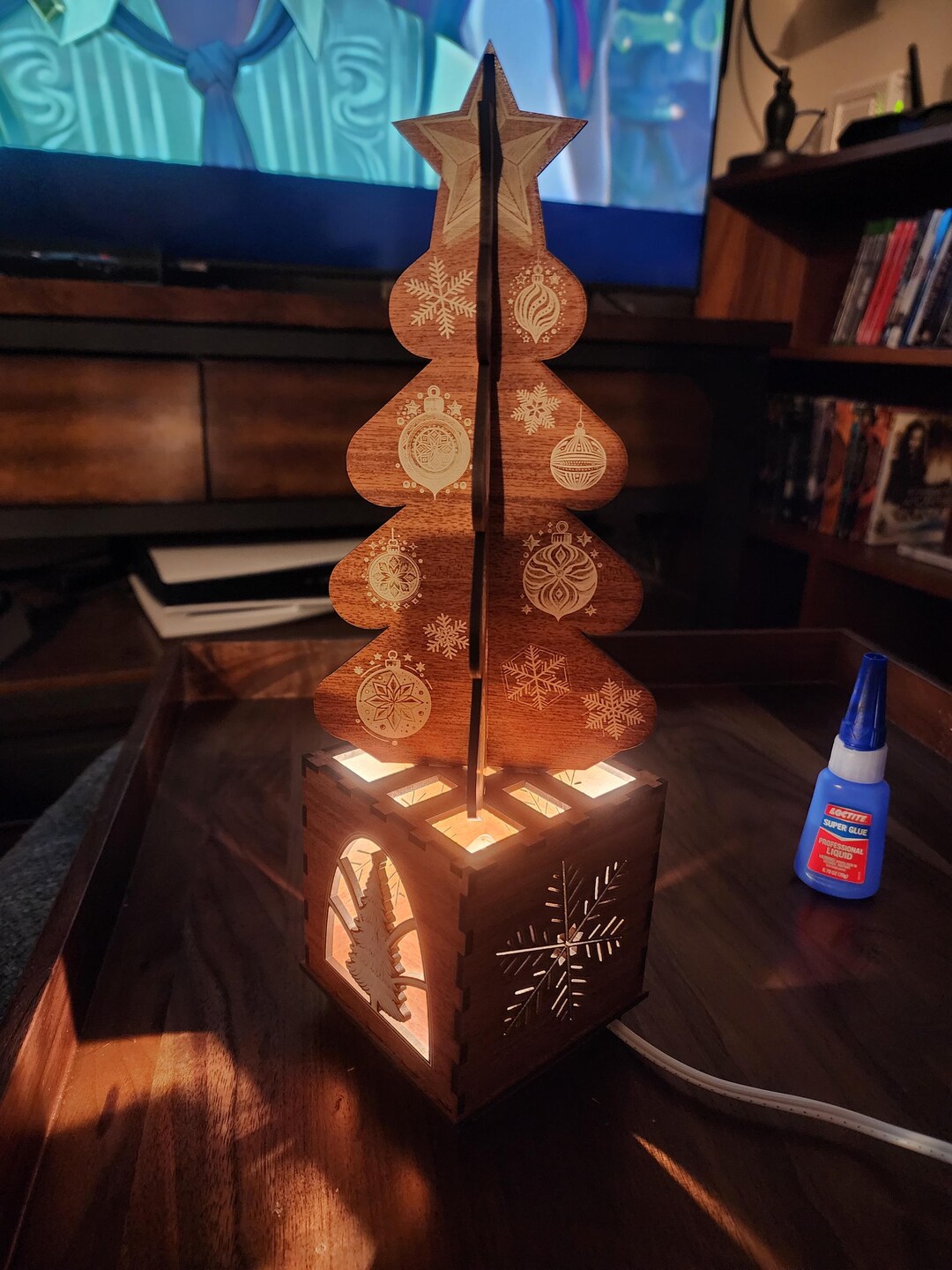 Christmas Tree Light Box for Desk, Shelf, Table or Office - Etsy