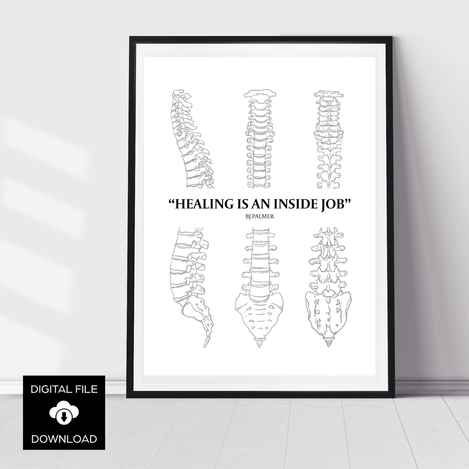 Chiropractic Wall Art - Printable Chiropractic Poster - Office Decor ...