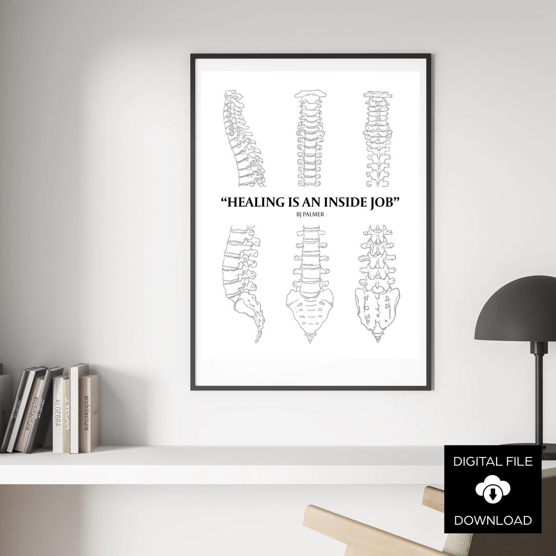 Chiropractic Wall Art - Printable Chiropractic Poster - Office Decor ...