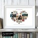 Custom Family Photo Frame - Heart Shape Photo Collage - Family Picture ...