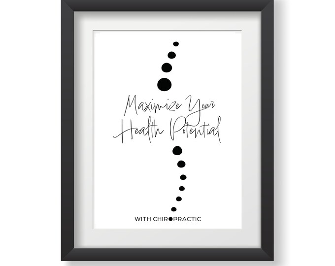 Printable Spine Art Posters for Chiropractors | Chiropractic Wall Art Perfect for Chiropractic ...