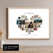 Custom Family Photo Frame - Heart Shape Photo Collage - Family Picture ...