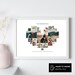 Custom Family Photo Frame - Heart Shape Photo Collage - Family Picture ...