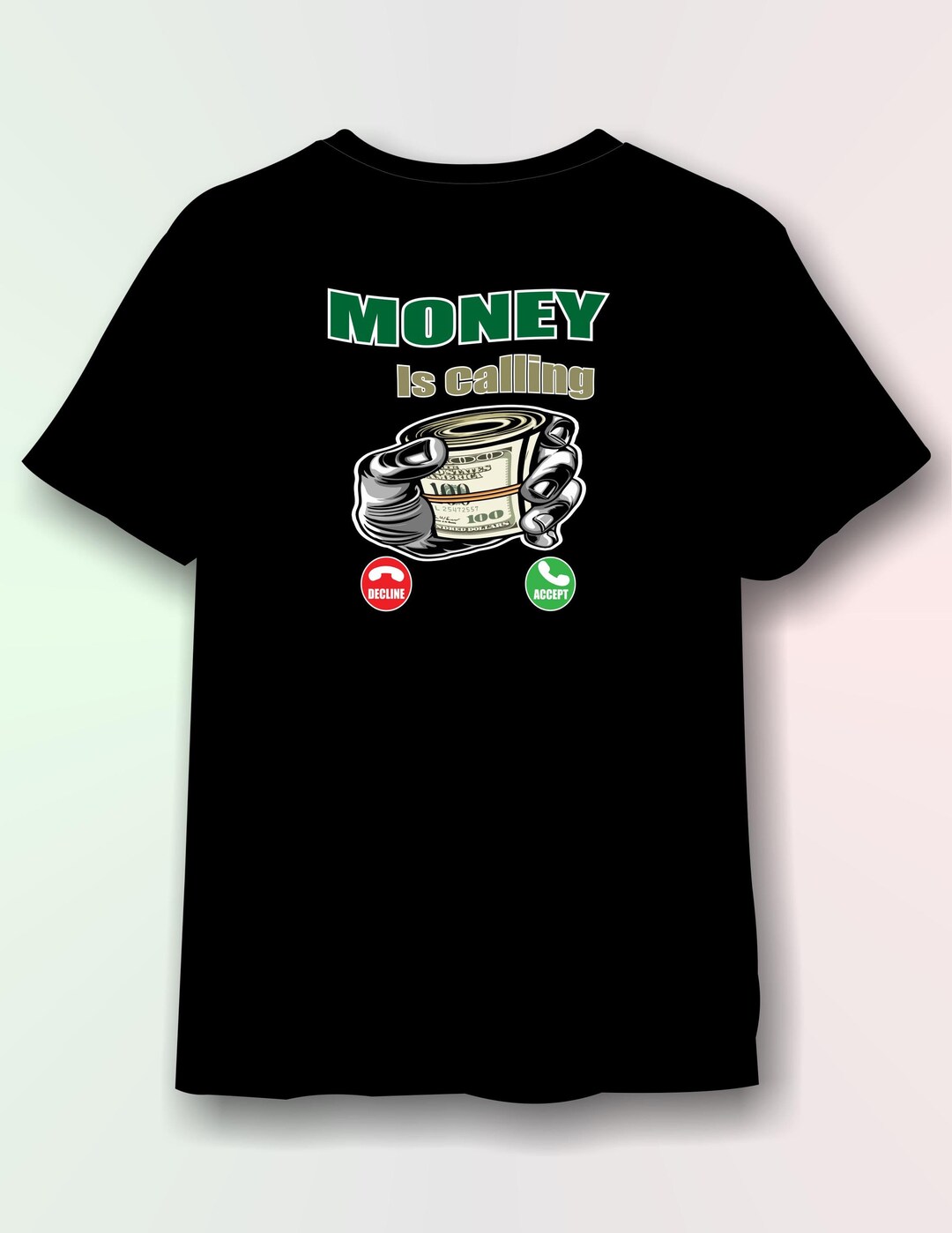 Money is Calling Tshirt Direct to Film Color Printed - Etsy
