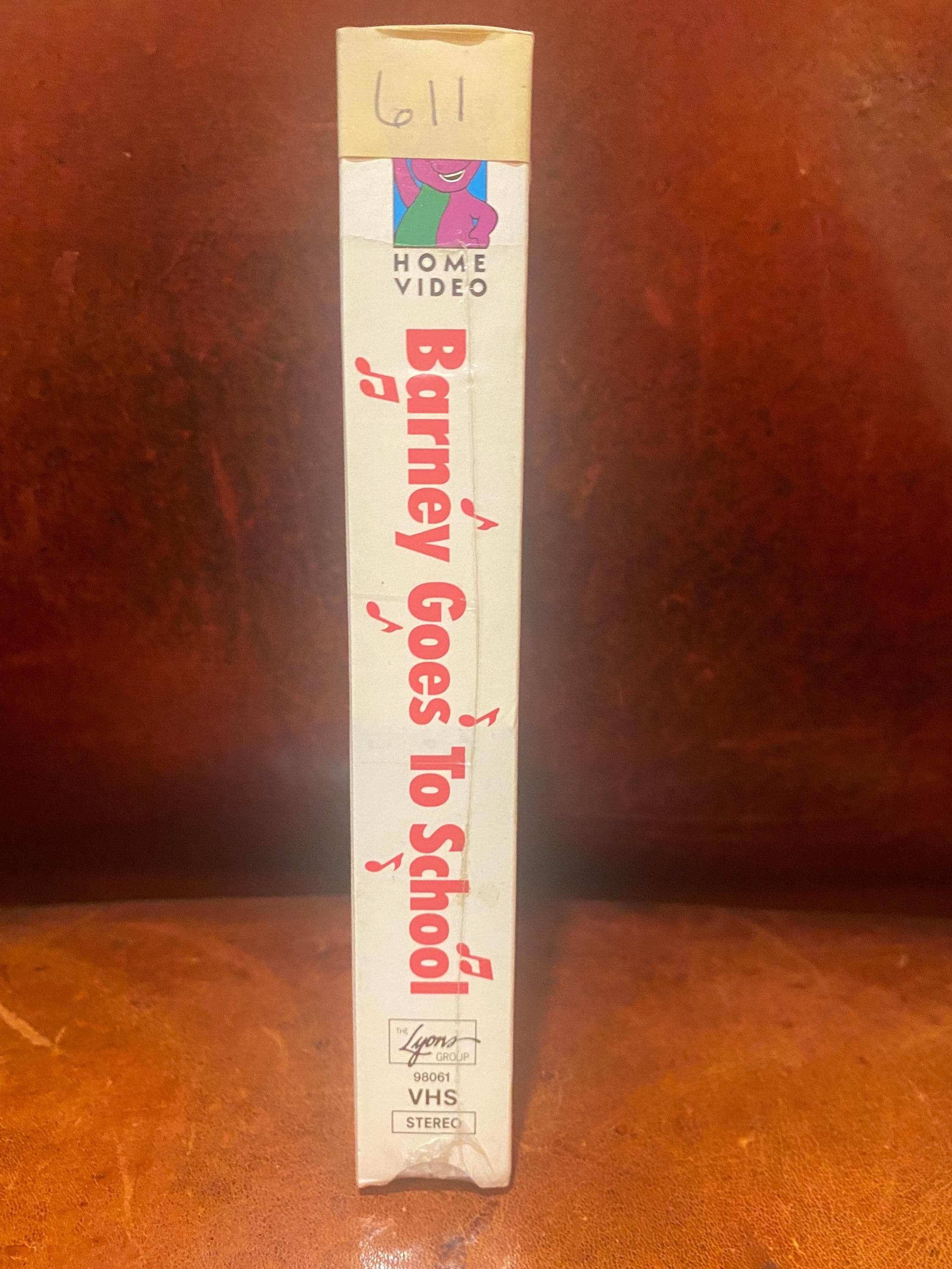 Barney Goes to School VHS - Etsy