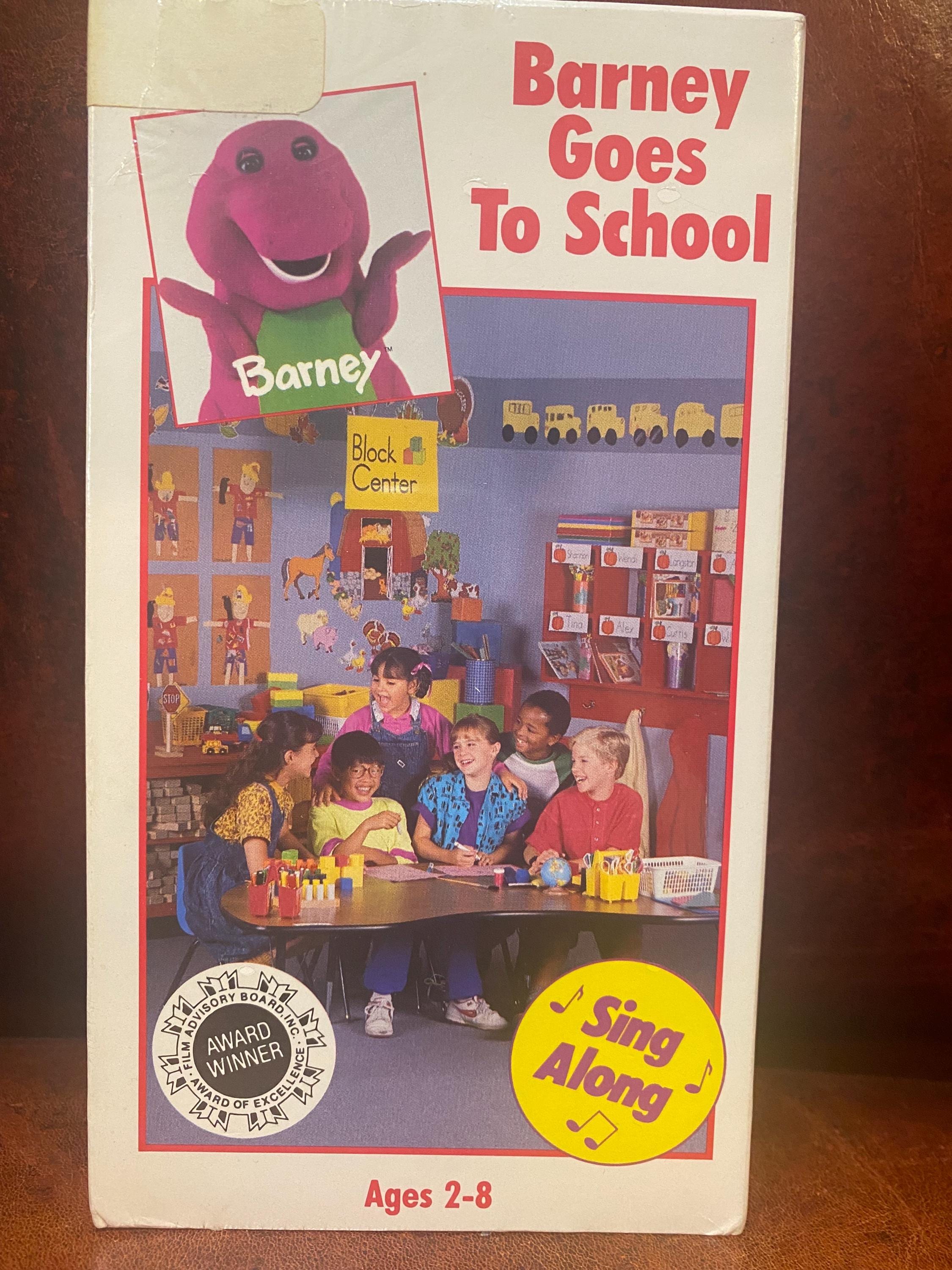 Barney Goes To School Vhs Etsy