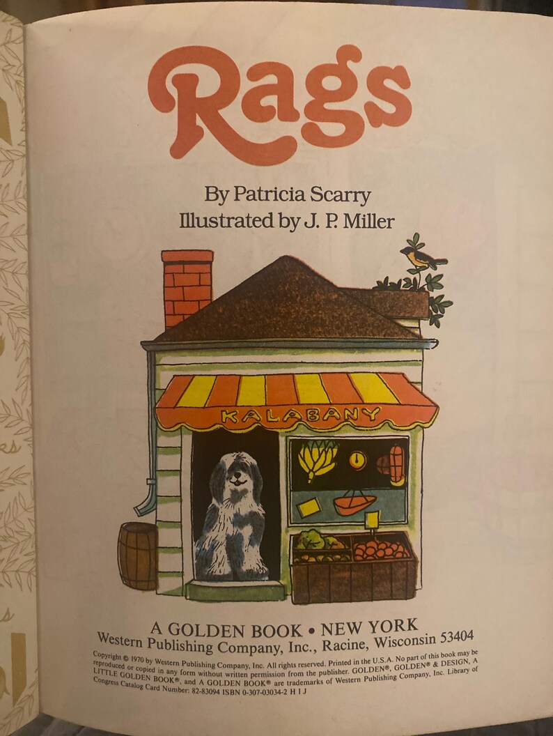 Rags- A Little Golden Book - Etsy