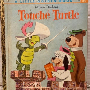 Hanna-barbera Touché Turtle Little Golden Book - Etsy