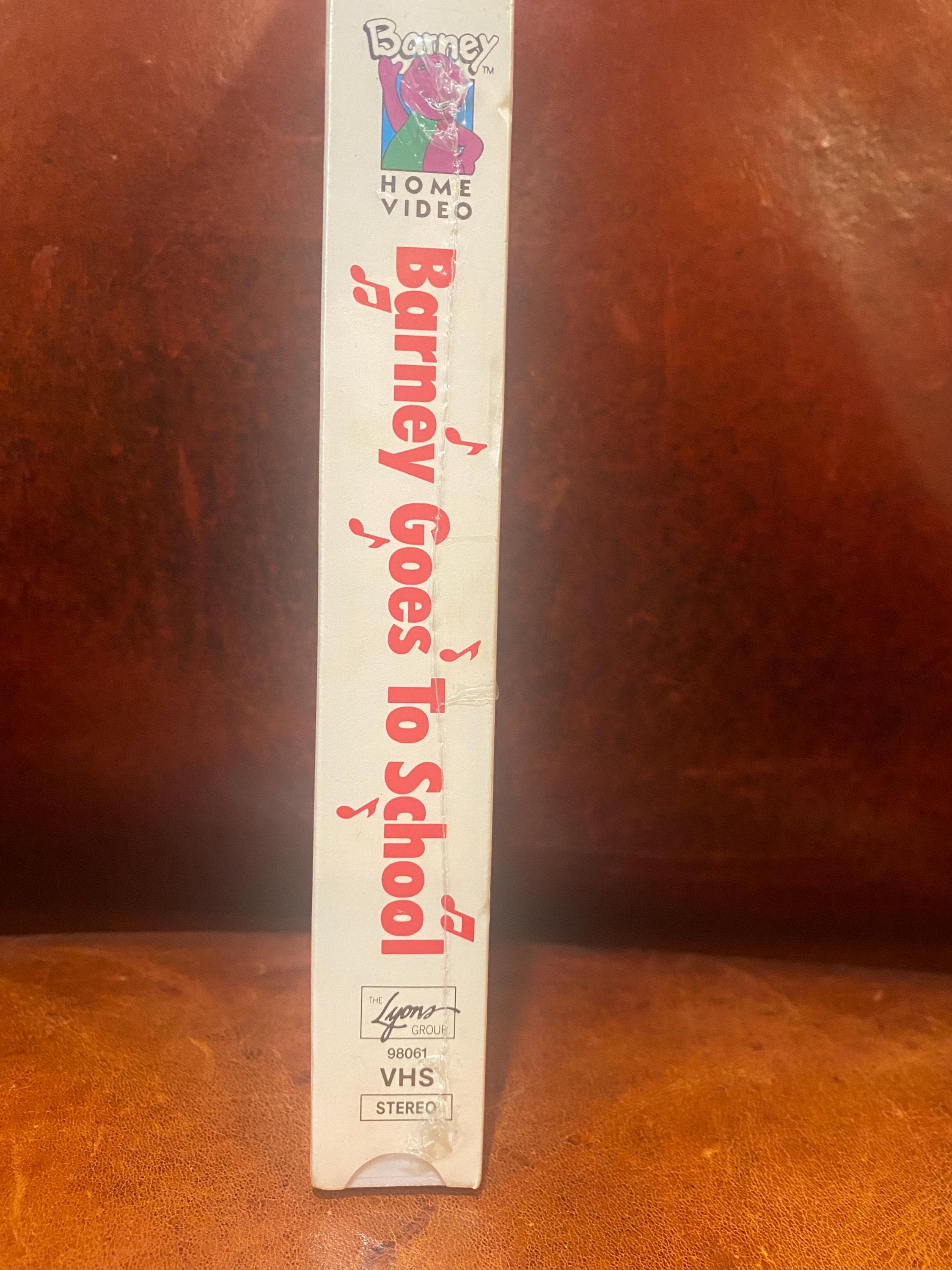 Barney Goes to School VHS - Etsy