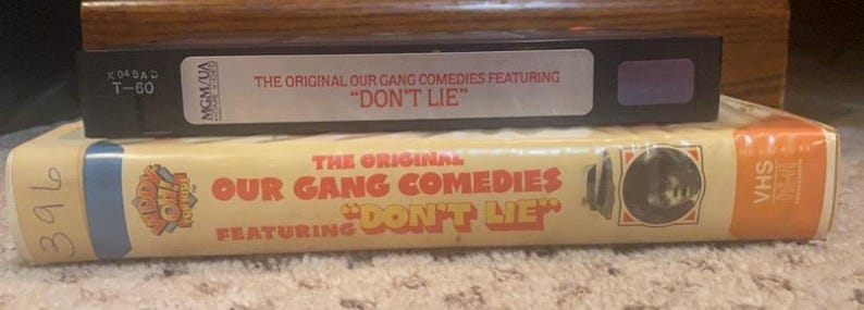 Our Gang Comedies Featuring dont Lie VHS - Etsy