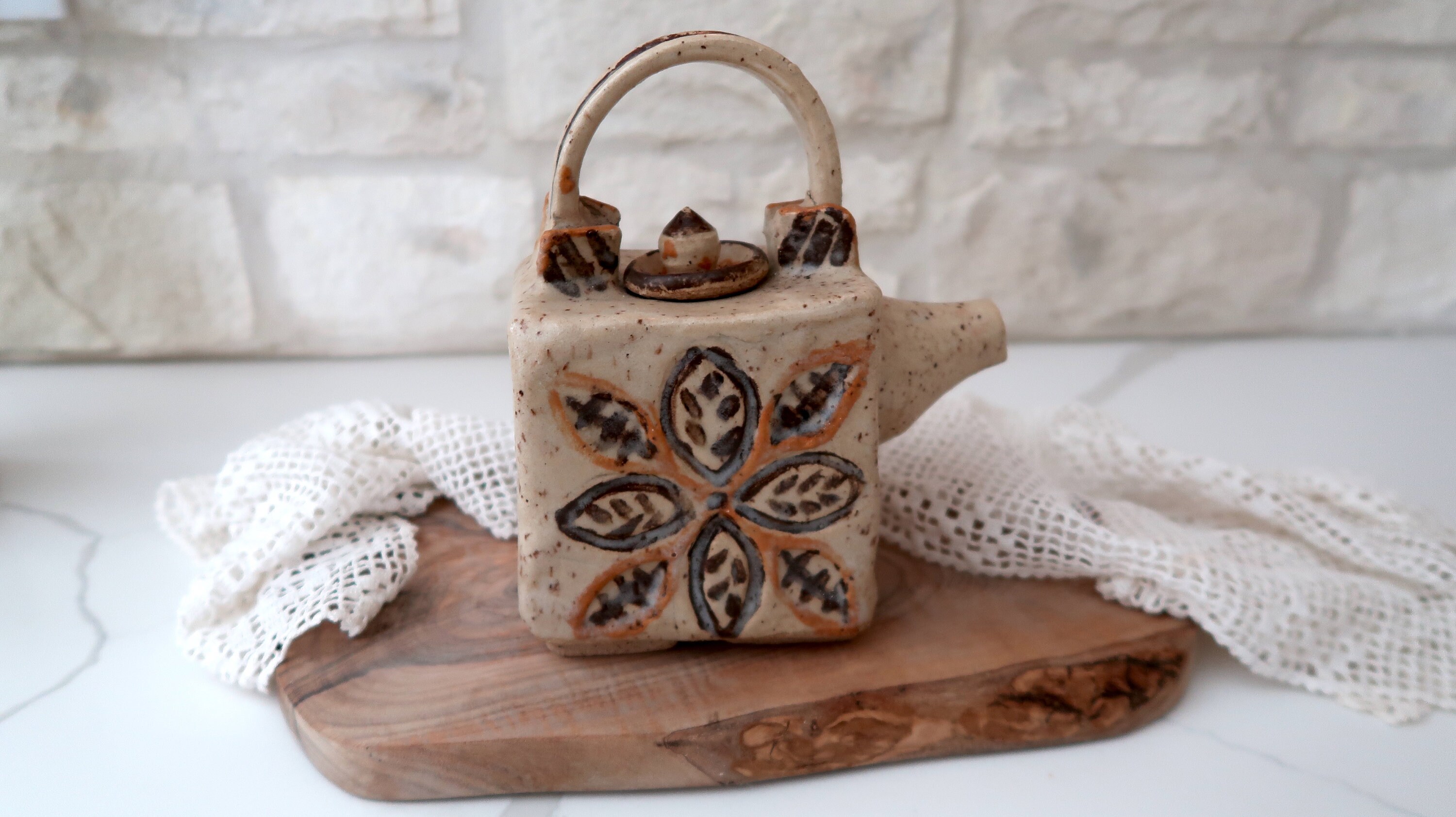 Studio Pottery Teapot Signed - Etsy